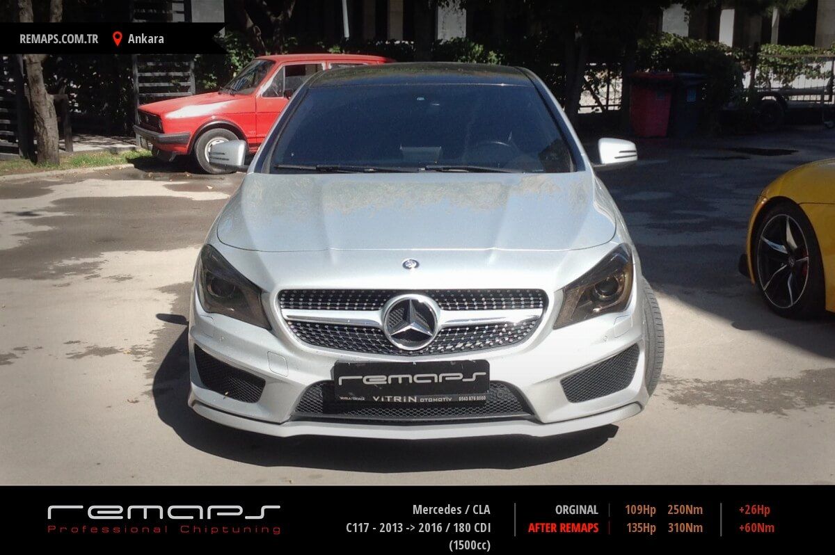 Mercedes CLA C117 - 2013 -> 2016 180 CDI (1500cc) Chip Tuning ...