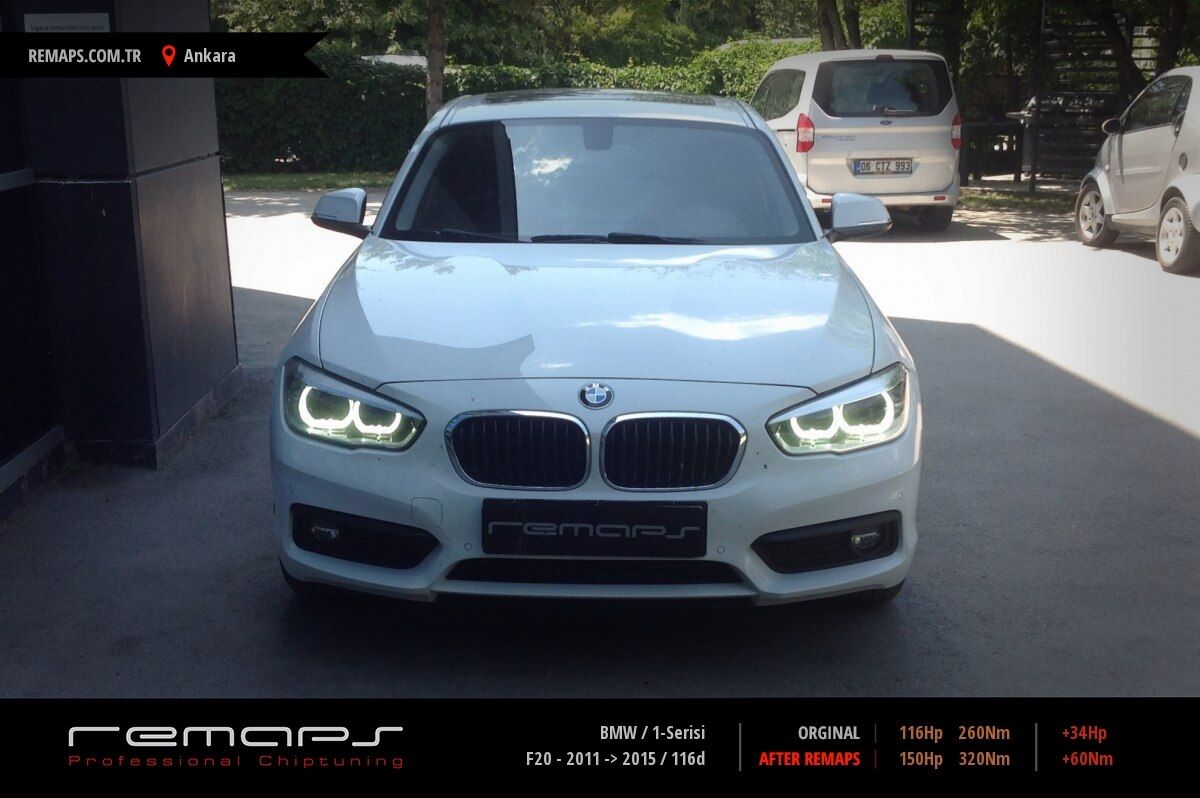 BMW 1-Serisi F20 - 2011 -> 2015 116d Chip Tuning, Performans, Yakıt ...