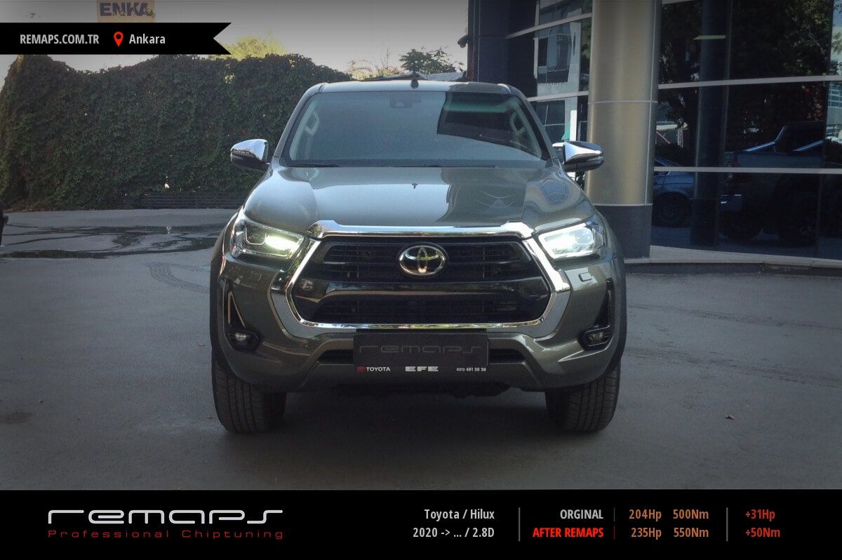 Toyota Hilux 2020 -> ... 2.8D Chip Tuning, Performans, Yakıt Tasarrufu ...