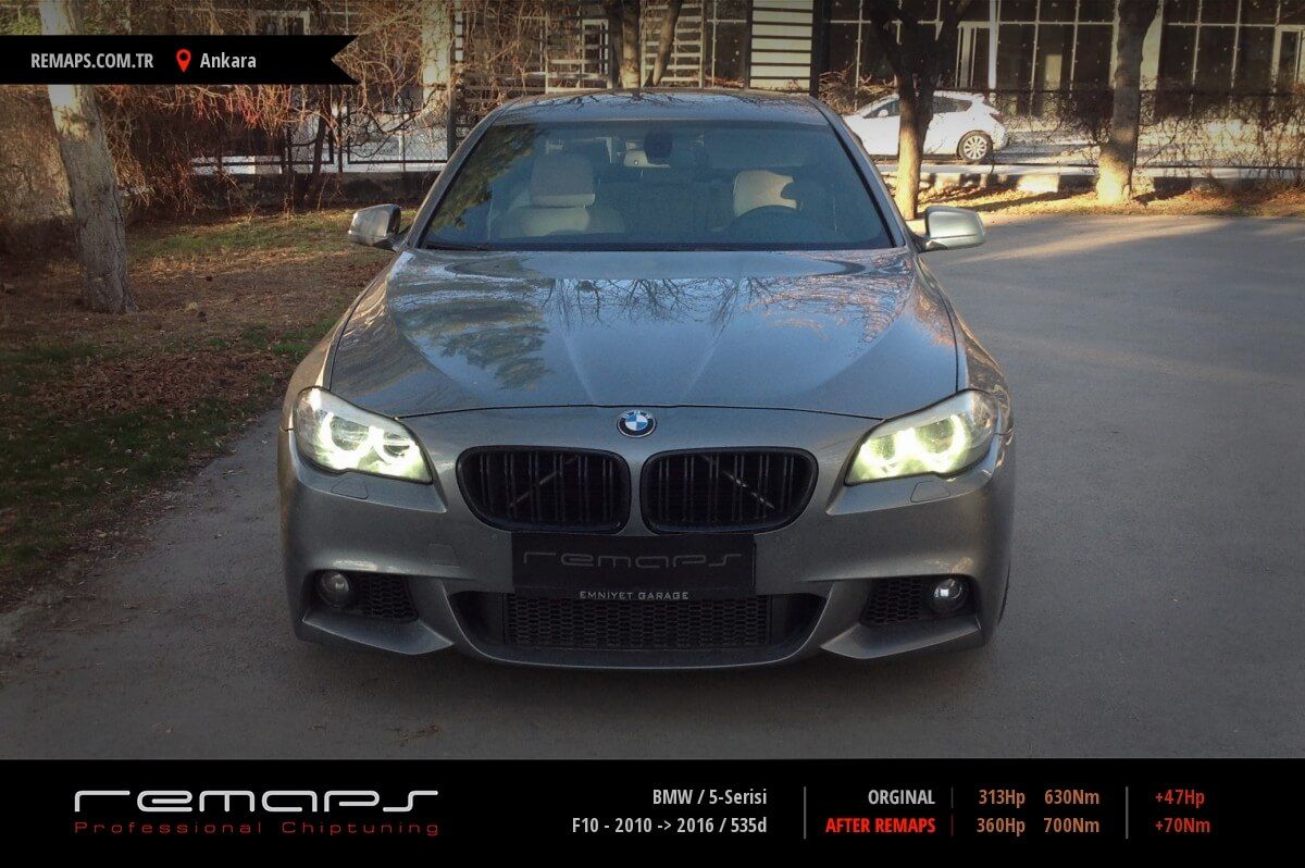 BMW 5-Serisi F10 - 2010 -> 2016 535d Chip Tuning, Performans, Yakıt ...