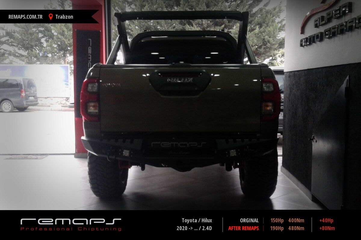 Toyota Hilux 2020 -> ... 2.4D Chip Tuning, Performans, Yakıt Tasarrufu ...