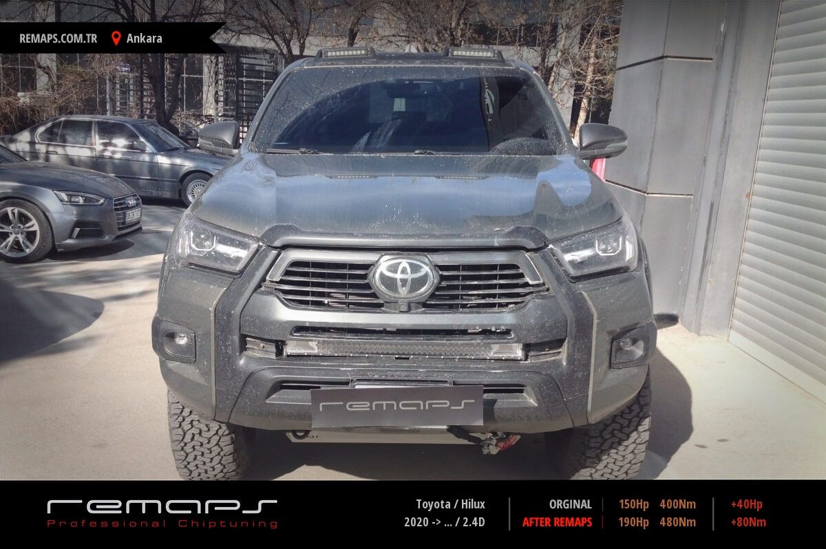 Toyota Hilux 2020 -> ... 2.4D Chip Tuning, Performans, Yakıt Tasarrufu ...
