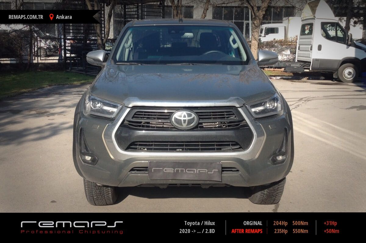 Toyota Hilux 2020 -> ... 2.8D Chip Tuning, Performans, Yakıt Tasarrufu ...