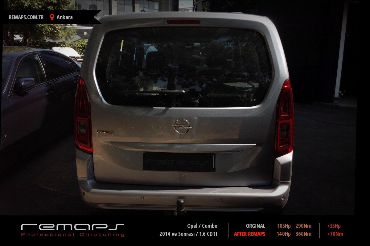 Opel Combo 2014 ve Sonrası 1.6 CDTI Chip Tuning, Performans, Yakıt ...