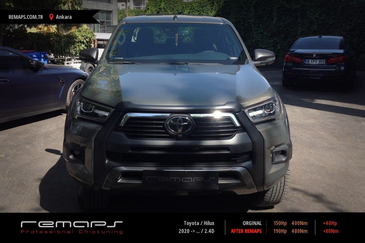 Toyota Hilux 2020 -> ... 2.4D Chip Tuning, Performans, Yakıt Tasarrufu ...