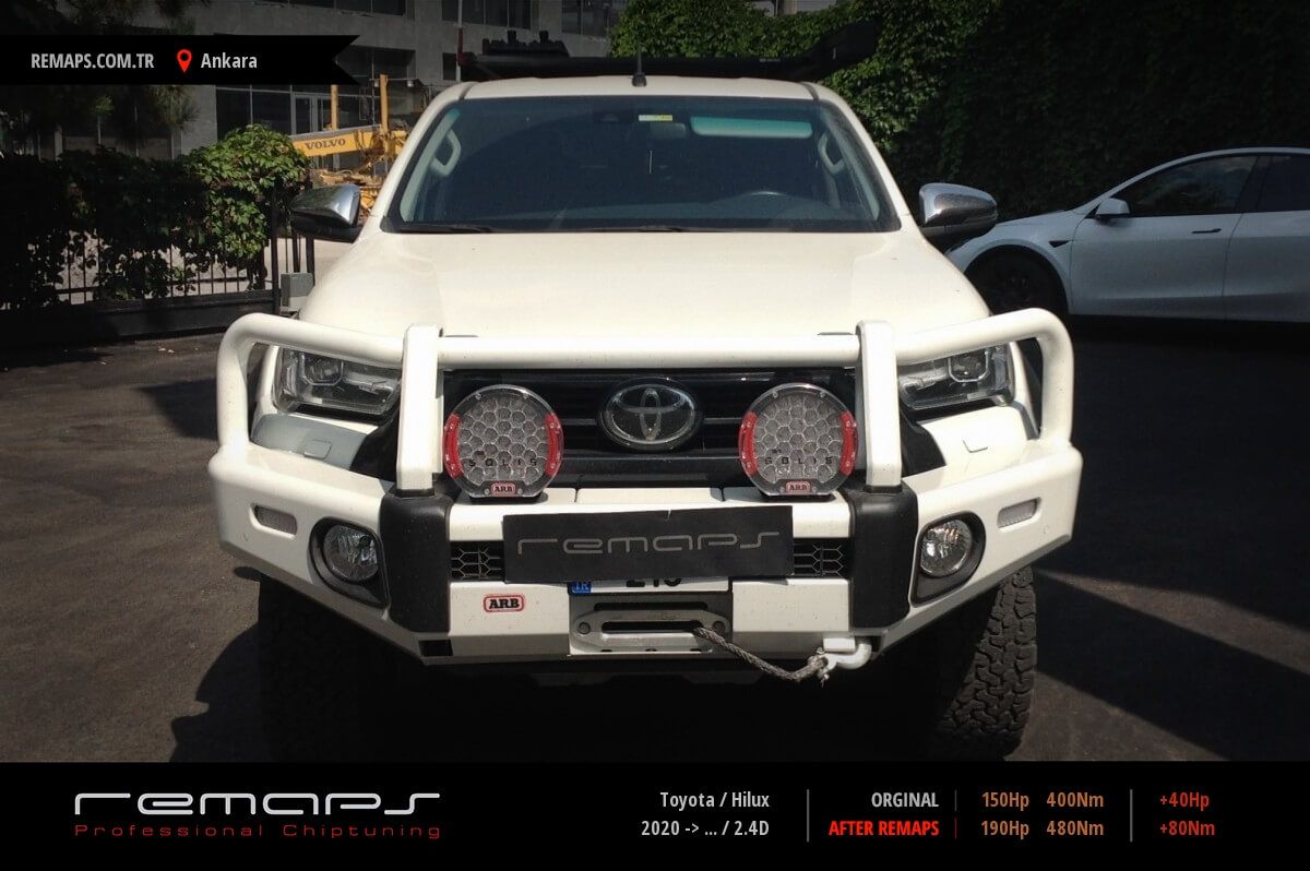 Toyota Hilux 2020 -> ... 2.4D Chip Tuning, Performans, Yakıt Tasarrufu ...