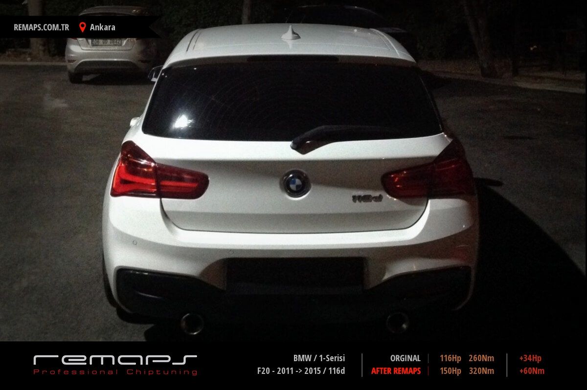 BMW 1-Serisi F20 - 2011 -> 2015 116d Chip Tuning, Performans, Yakıt ...