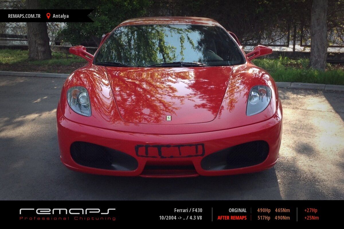 Ferrari F430 10/2004 -> .. 4.3 V8 Chip Tuning, Performans, Yakıt ...